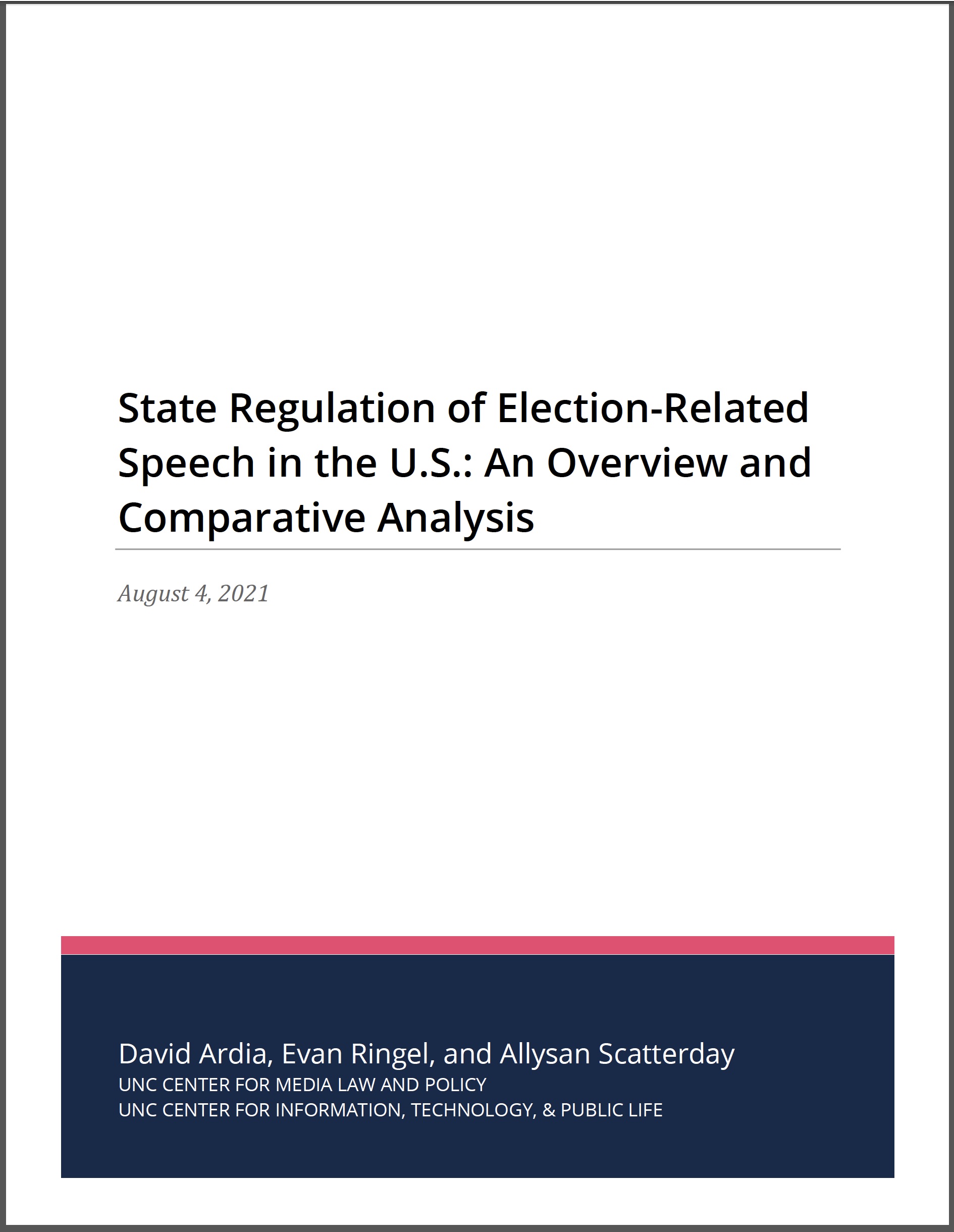 State Regulation of Election-Related Speech in the U.S.: An Overview ...